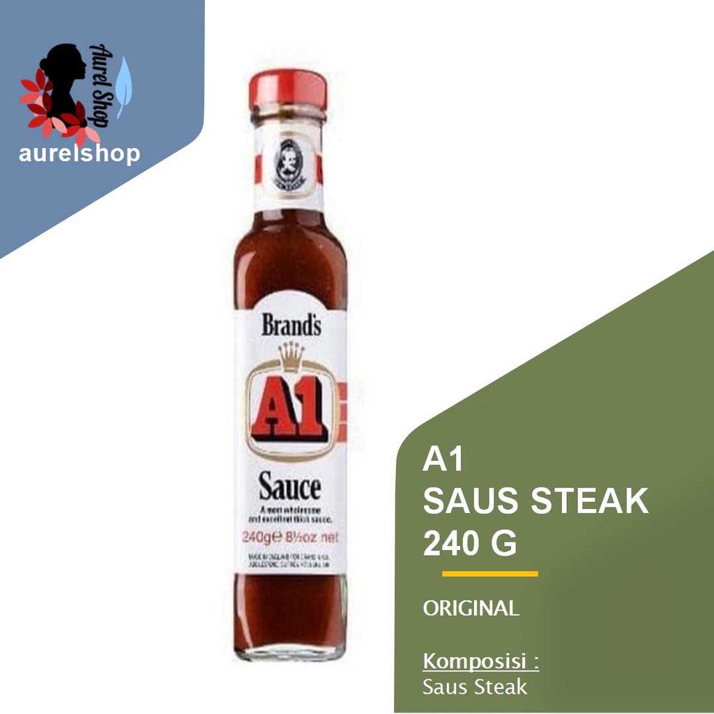 Jual A1 Saus Steak kemasan Botol 240 gram | Shopee Indonesia