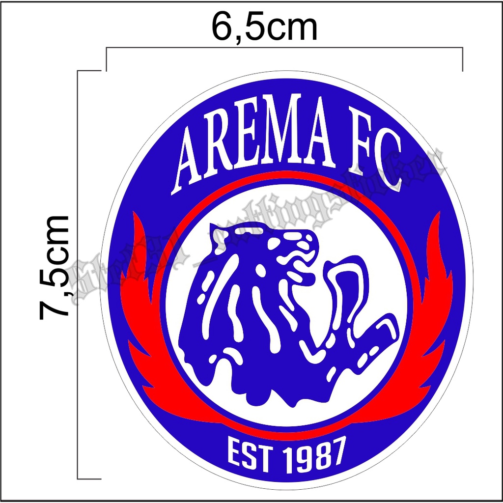 Jual Stiker printing logo arema oval | Shopee Indonesia