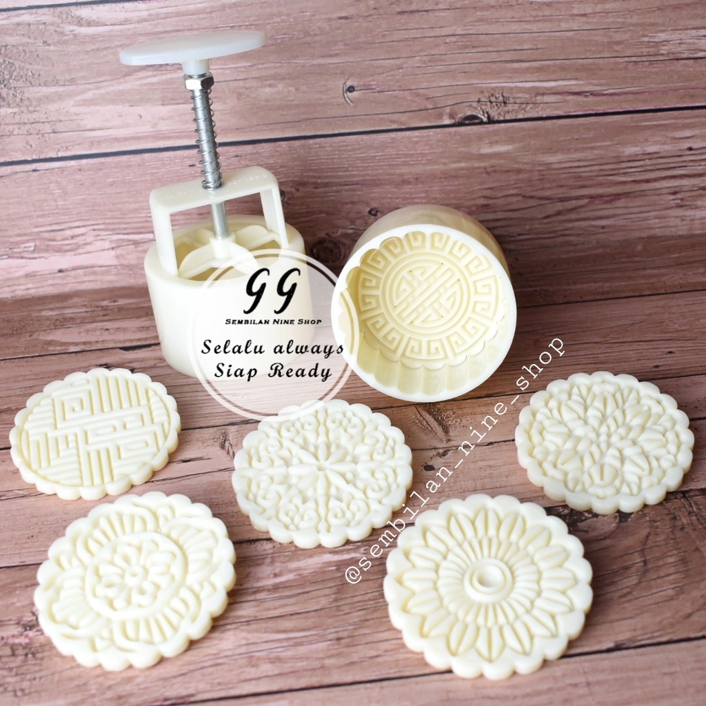 Jual MOONCAKE Press MOULD BIG ROUND 150 Gram Cetakan Kue Bulan BULAT ...