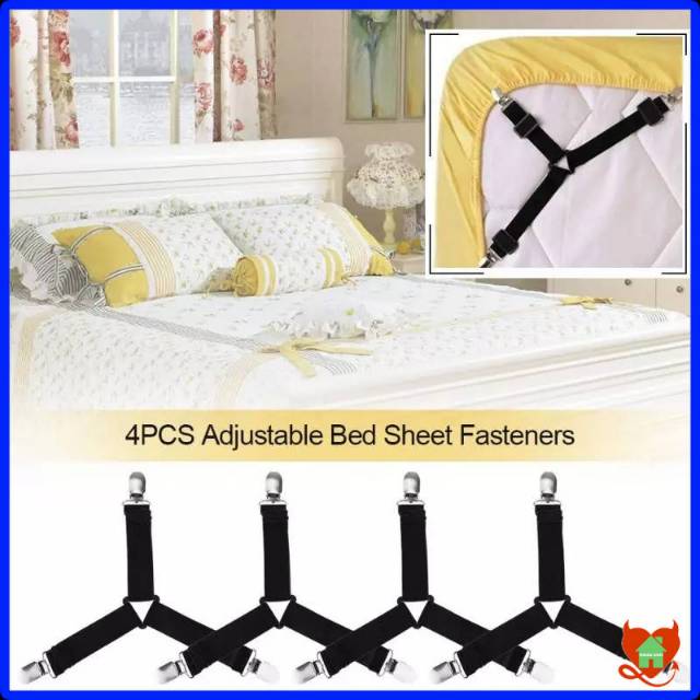 Jual 4 Pcs Gripp Elastis KLIP HOLDER BESI Set Jepitan Penahan Sudut ...