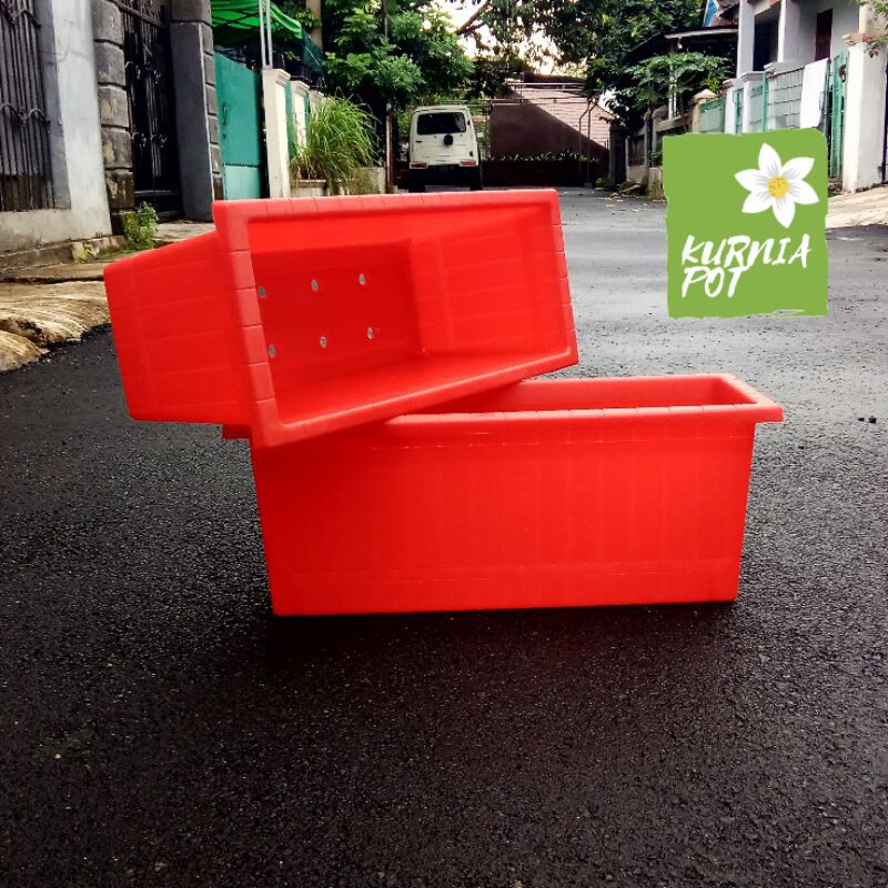 Jual Pot Tanaman Bunga Panjang Gentong 60 Cm Warna Merah | Shopee Indonesia