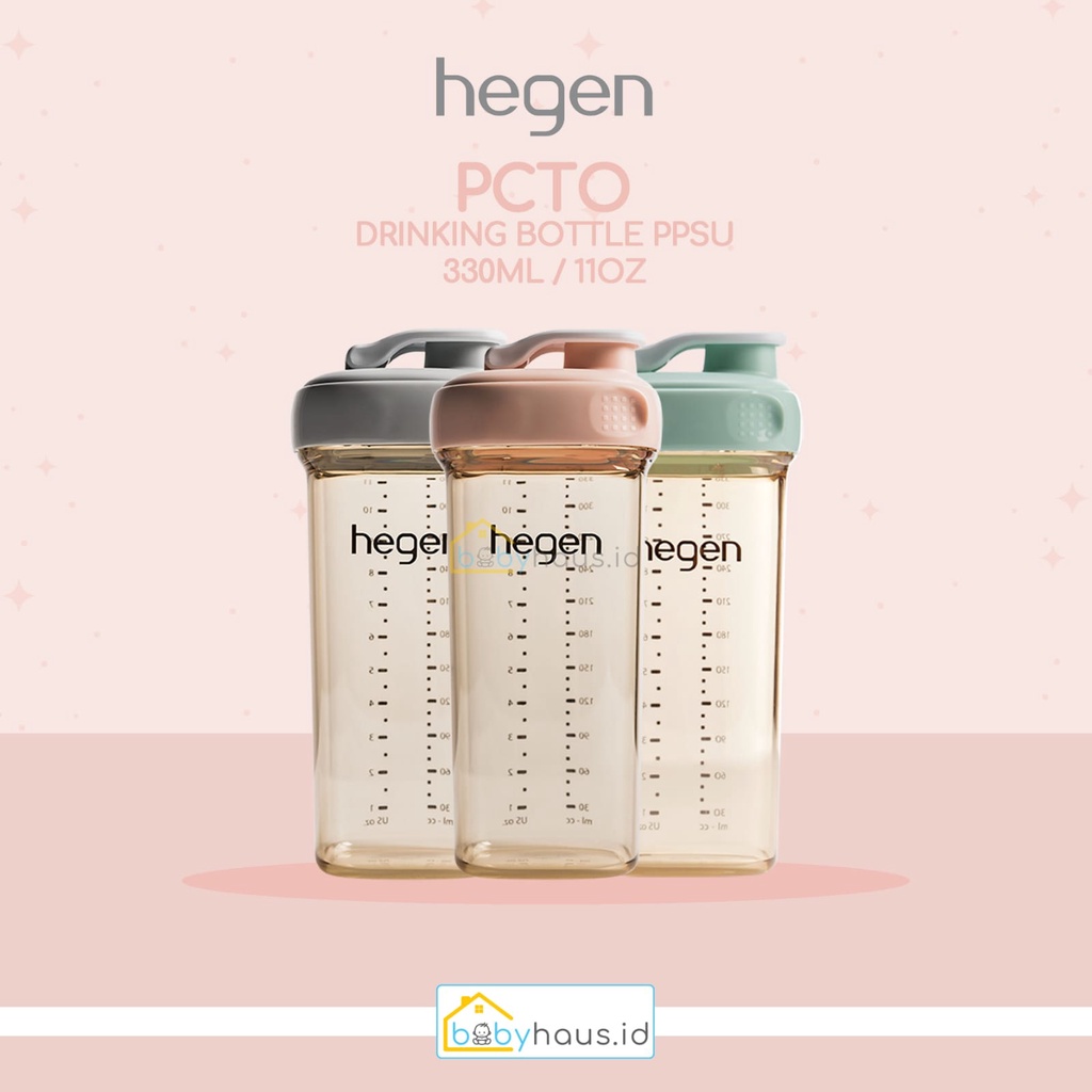 Jual HEGEN - PCTO DRINKING BOTTLE PPSU 330ML | Shopee Indonesia