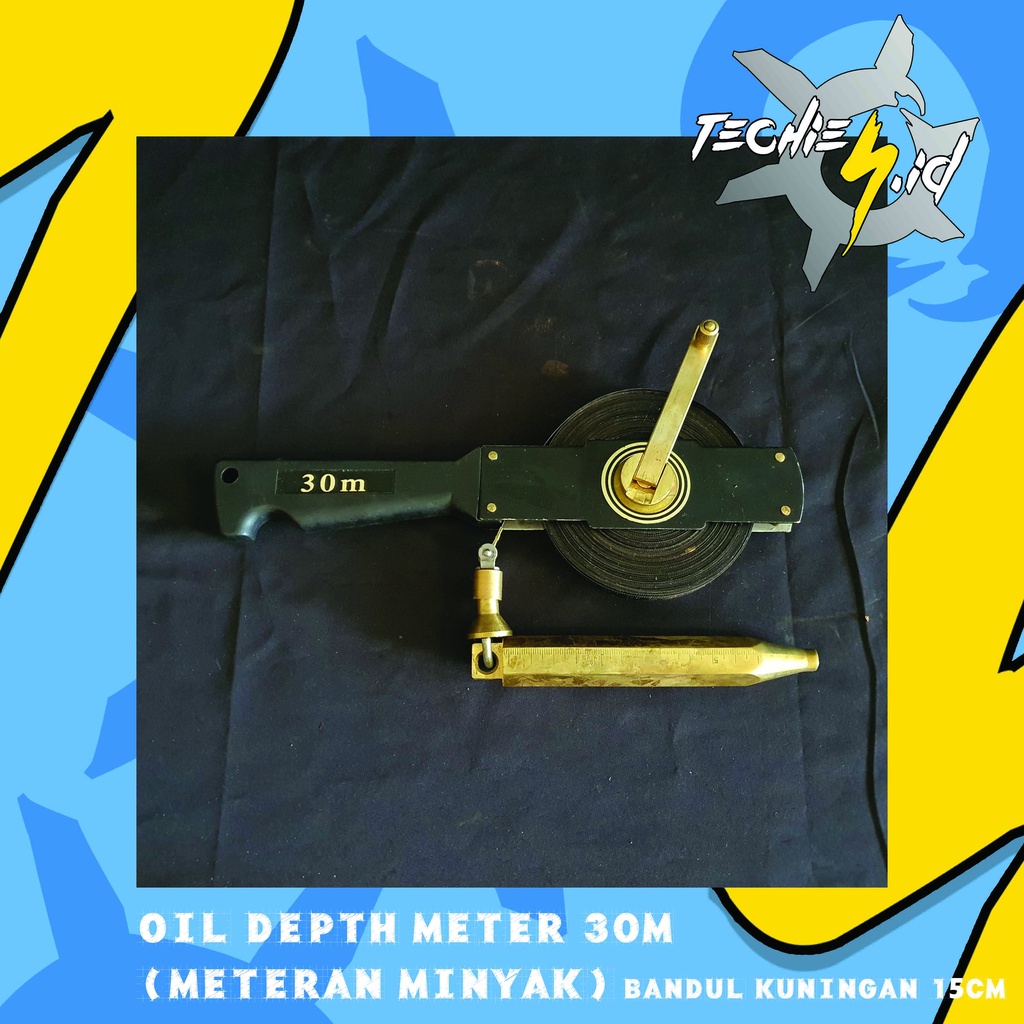 Jual Oil Depth Meter 30m (Meteran Minyak) Bandul Kuningan 15cm | Shopee ...