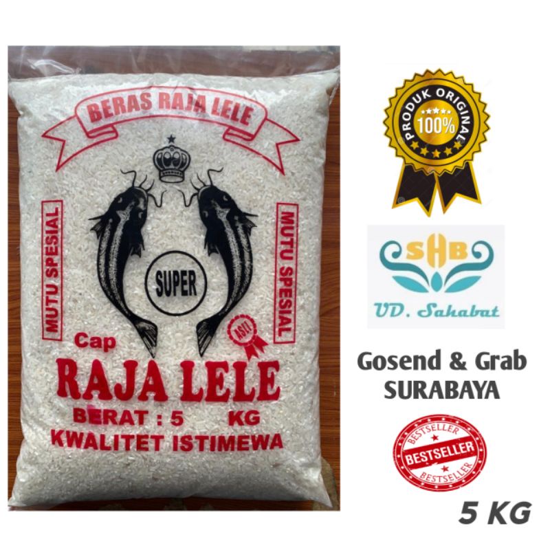 Jual Beras cap Raja lele 5 kg beras pulen murah | Shopee Indonesia