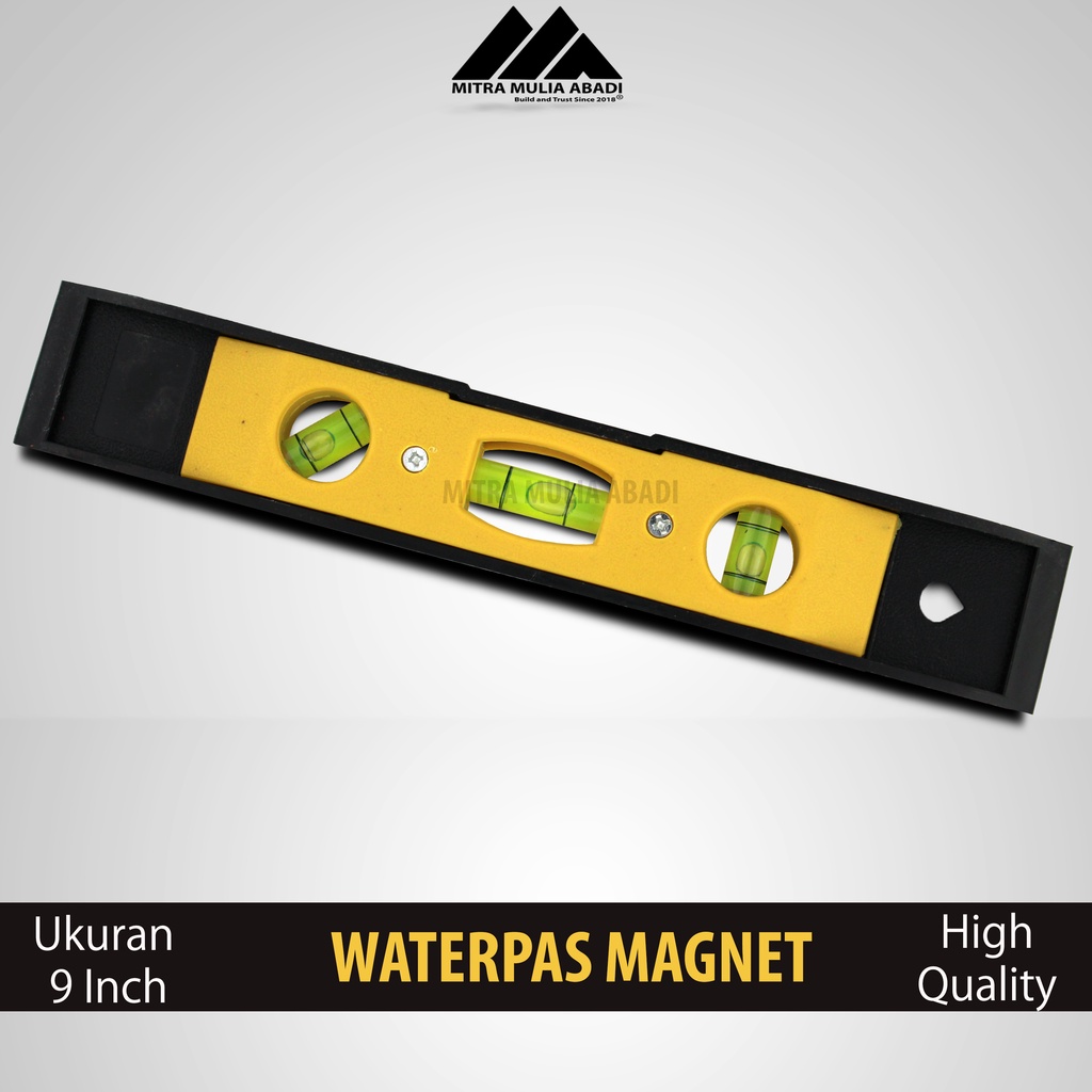 Jual WaterPass / Waterpas Magnet 9" / Alat Ukur Kedataran | Shopee ...