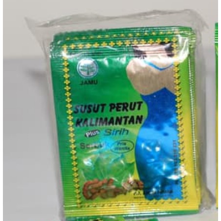 Jual Jamu Pelangsing Susut Perut Kalimantan Plus Sirih Isi 10 Bungkus ...