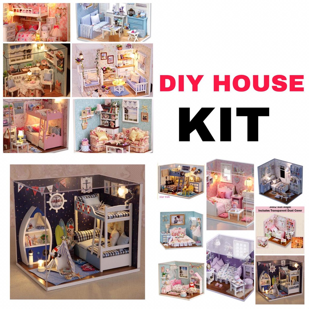 Jual DIY Miniatur Rumah DIY Miniature House Doll House Rakit Rumah ...