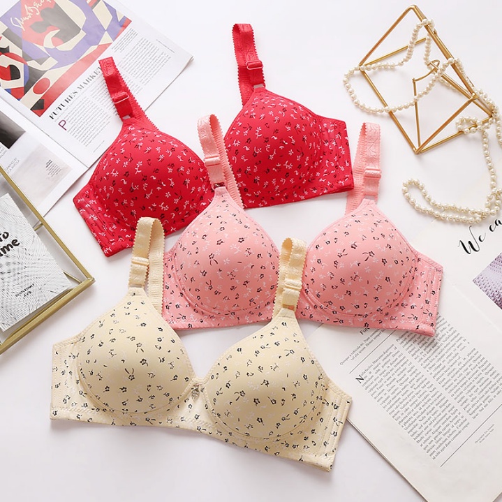 Jual SEXYLADIES Bra big size cup tanpa kawat motif bunga murah BH busa ...