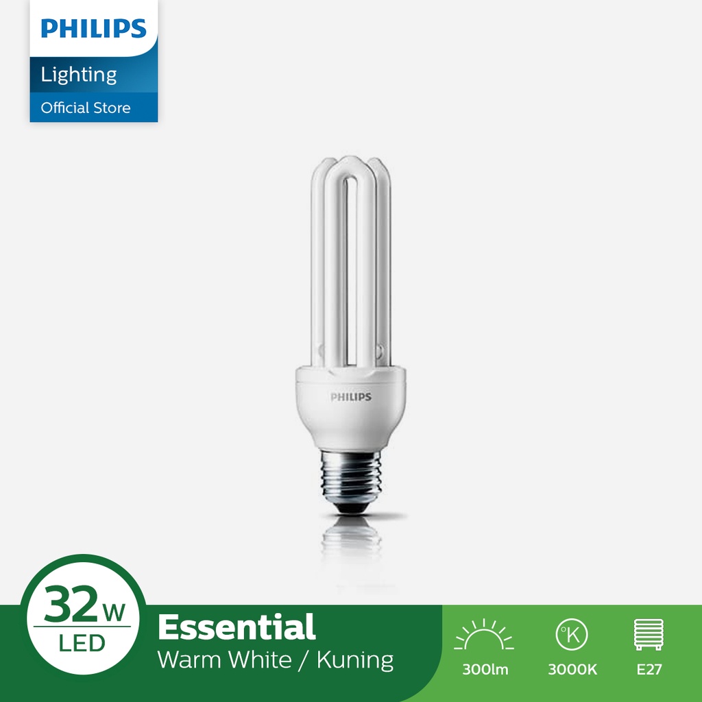 Jual Philips ESSENTIAL 23W WW E27 220V Kuning | Shopee Indonesia