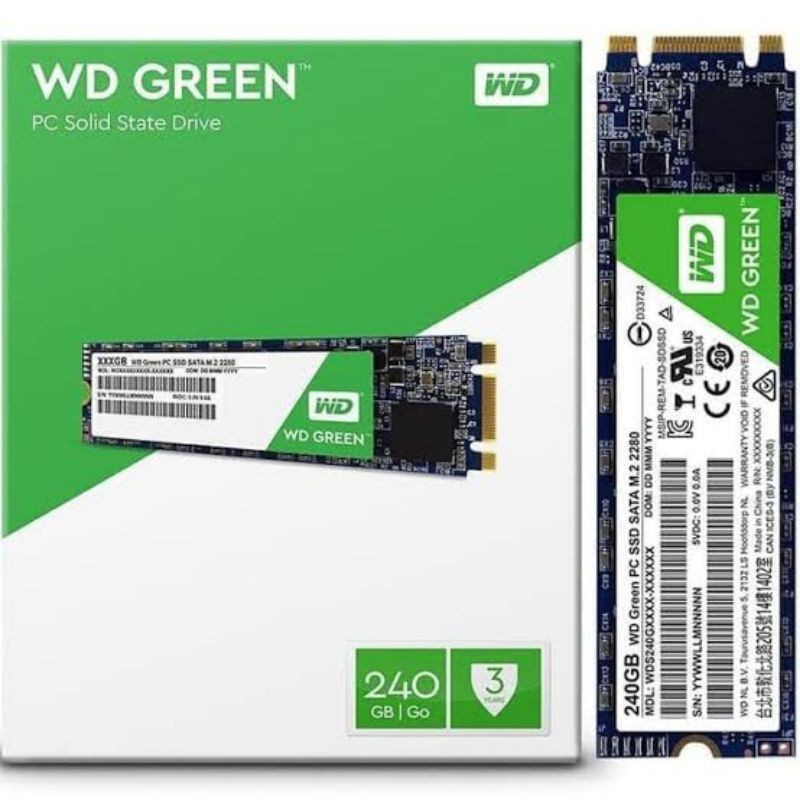 Jual SSD M.2 WD GREEN 240GB BARU TERMURAH! | Shopee Indonesia