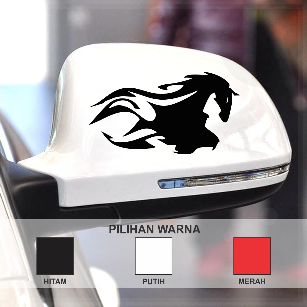 Jual Stiker Mobil Kuda Lari Running Horse Stiker Spion Mobil Stiker ...