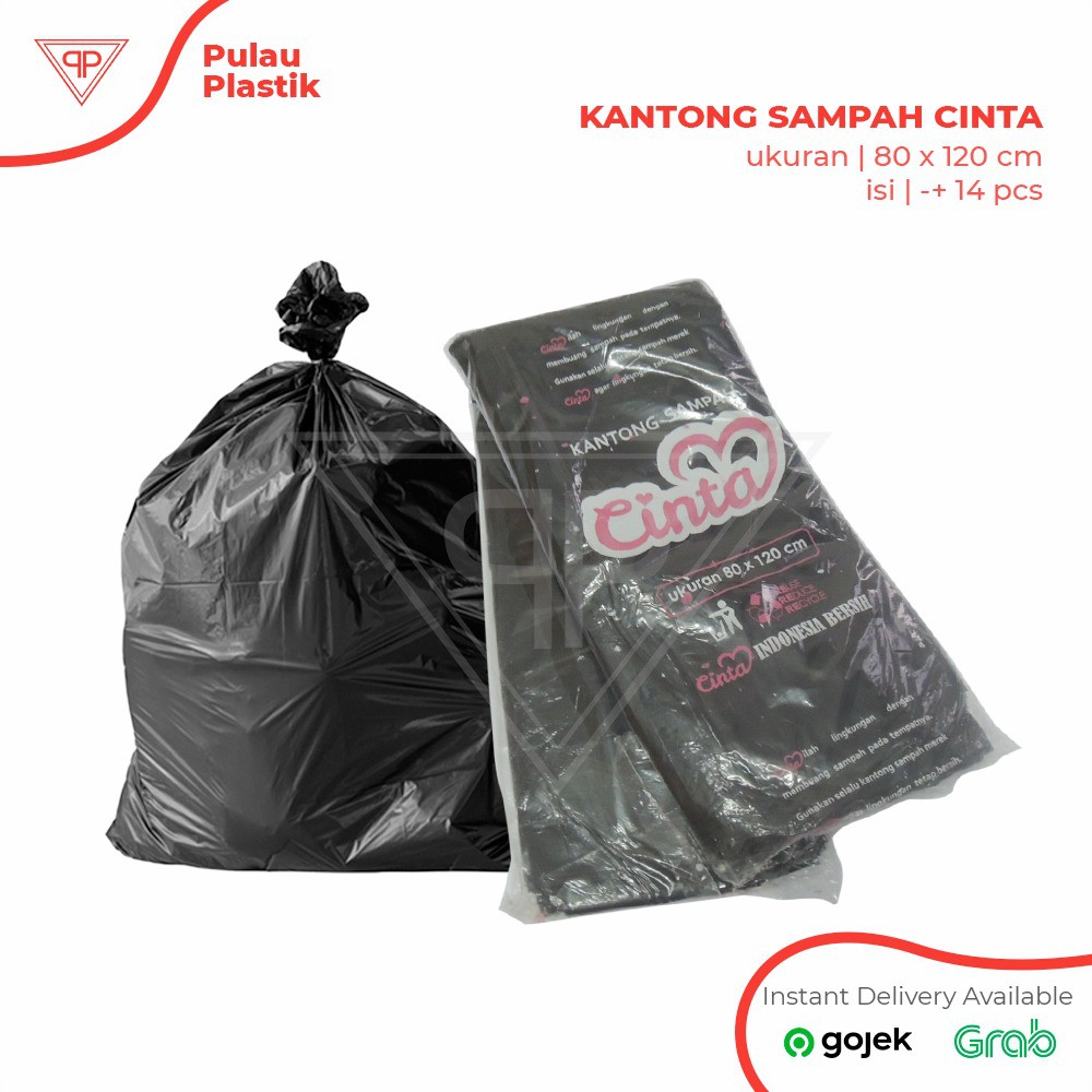 Jual Kantong Plastik Sampah / Trash Bag Hitam Ukuran 60x100, 80x120 ...