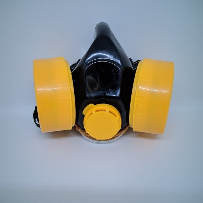 Jual Masker Tabung Double / Chemical Respirator Double Filter Cartridge ...