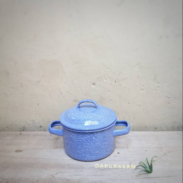 Jual Panci Lurik Biru 14cm Enamel Seng Blek Vintage Jadul | Shopee ...