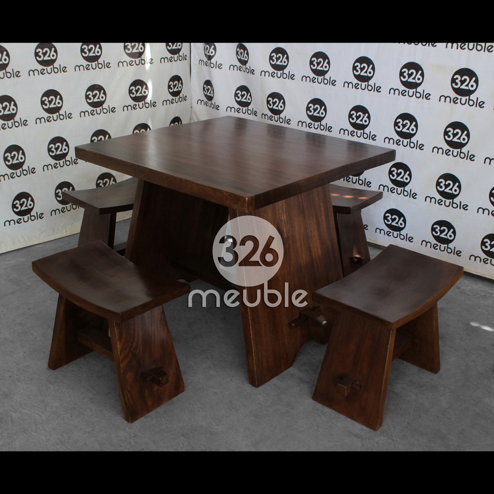 Jual Meja Makan Minimalis Trembesi Jepara - Meja Cafe Resto Solid ...