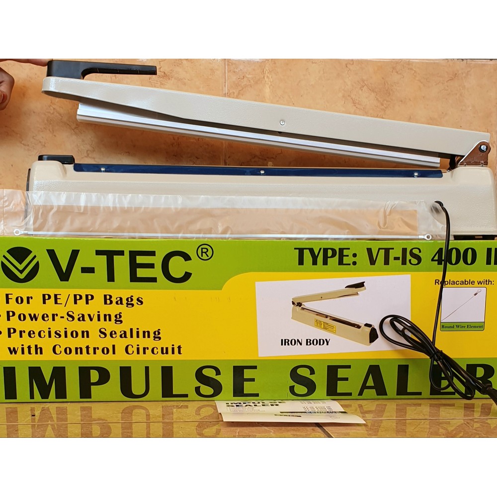 Jual Impulse Sealer Vtec VT-IS 400 IR - Mesin Sealer Vtec 40cm - Mesin ...