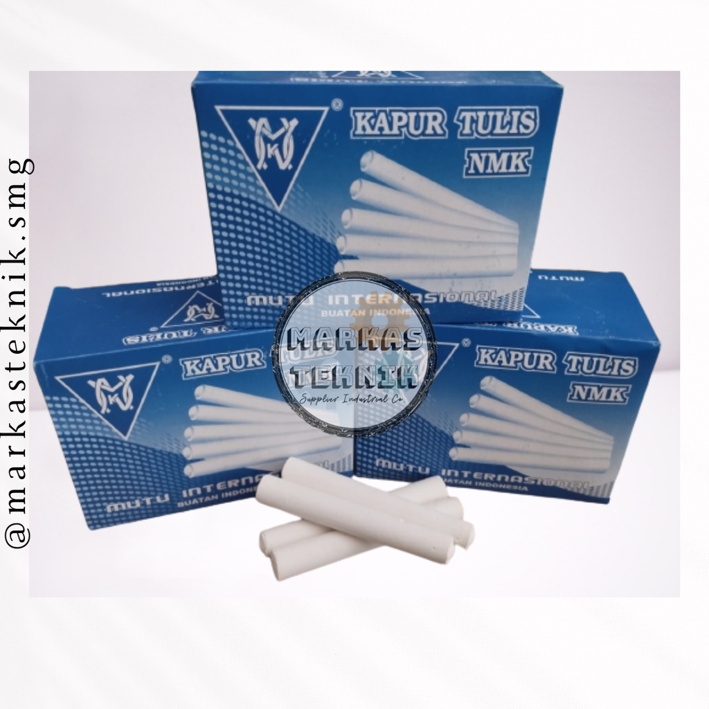 Jual NMK Kapur Tulis Bebas Debu / Kapur Tulis Putih NMK Isi 50 Batang ...