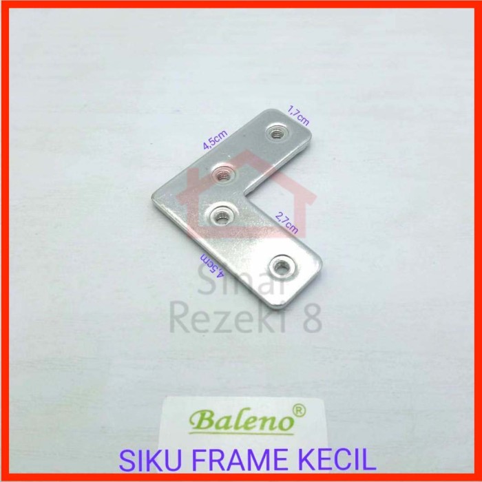 Jual Siku Frame Kecil Aluminium + SKRUP Profile Connector Sambungan ...