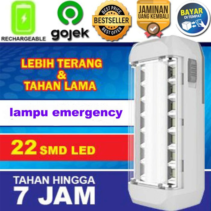 Jual Lampu Emergency Rechargeable Automatic ( Lampu Darurat Kebakaran ...
