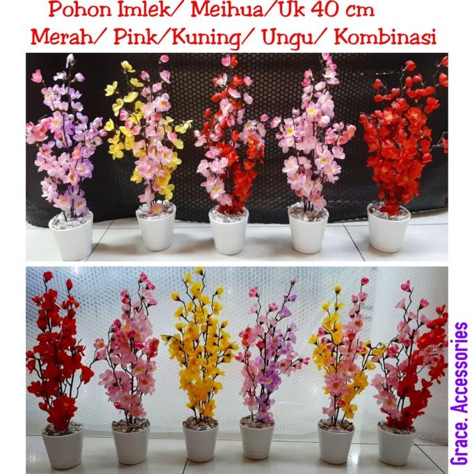 Jual Pohon bunga imlek meihua angpao 40 cm | Shopee Indonesia