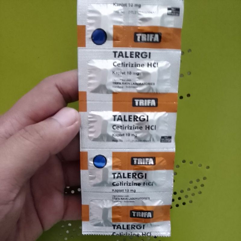 Jual TALERGI Kaplet (Obat Gatal, Alergi Dingin, Makanan, Obat, Bentol ...