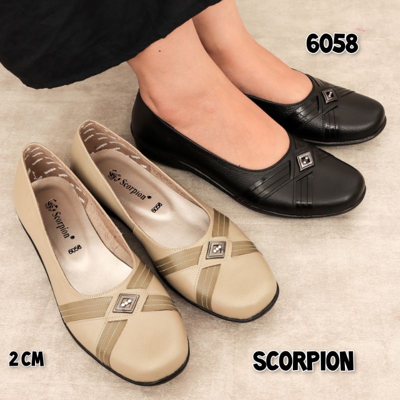 Jual Original Scorpion 6058 Sepatu Casual/Formal/Pantofel Wanita Bahan ...