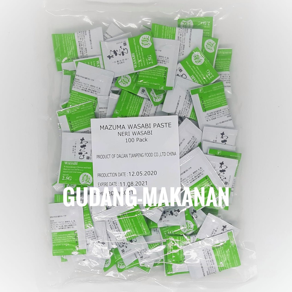 Jual Mazuma Wasabi Paste Neri Wasabi / Wasabi Sachet (Isi100Pcs ...