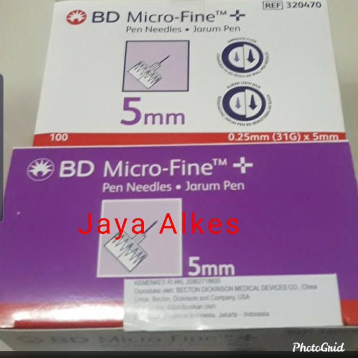 Jual Jarum Insulin Microfine BD 0.25mmx5mm/ Microfine Ungu | Shopee ...