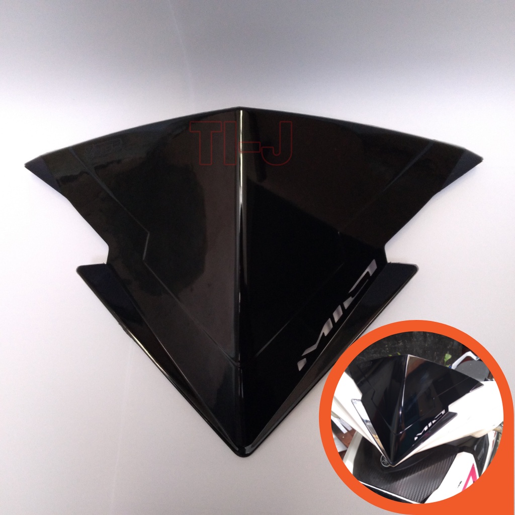 Jual Visor Mio M3,MioZ Hitam Kilap Bahan AcrilicTebal | Shopee Indonesia