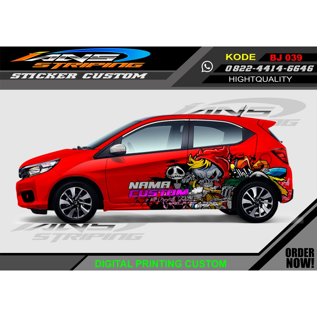 Jual VARIASI STICKER MOBIL BRIO, JAZZ, AGYA, AVANZA/ DECAL STIKER MOBIL ...