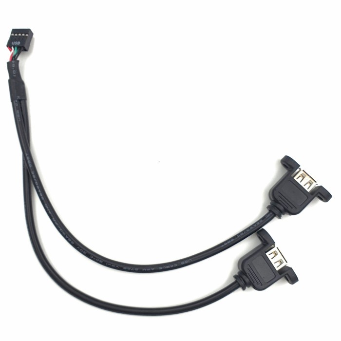 Jual Kabel 9 pin usb 2.0 splitter cabang motherboard cable hub adaptor ...