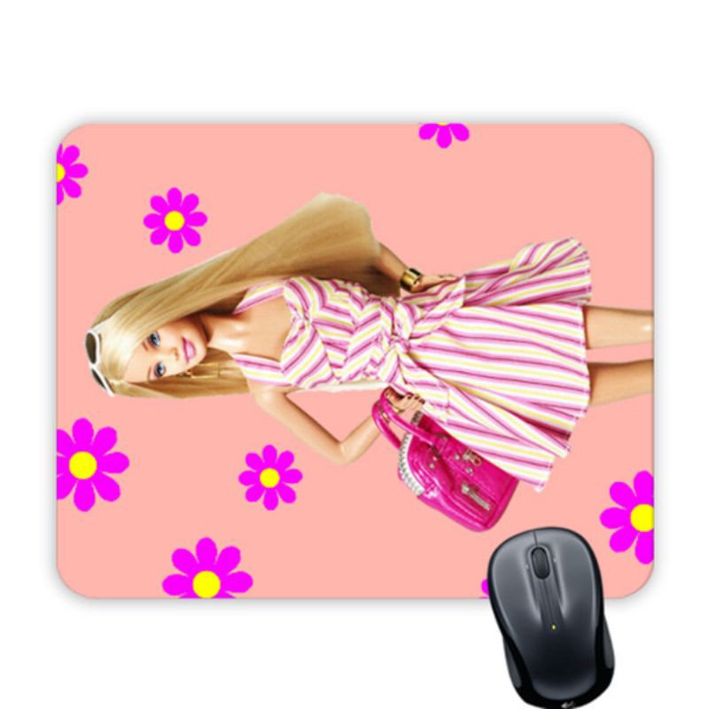Jual Barbie Doll Mouse Pad Alas Mouse Custom | Shopee Indonesia