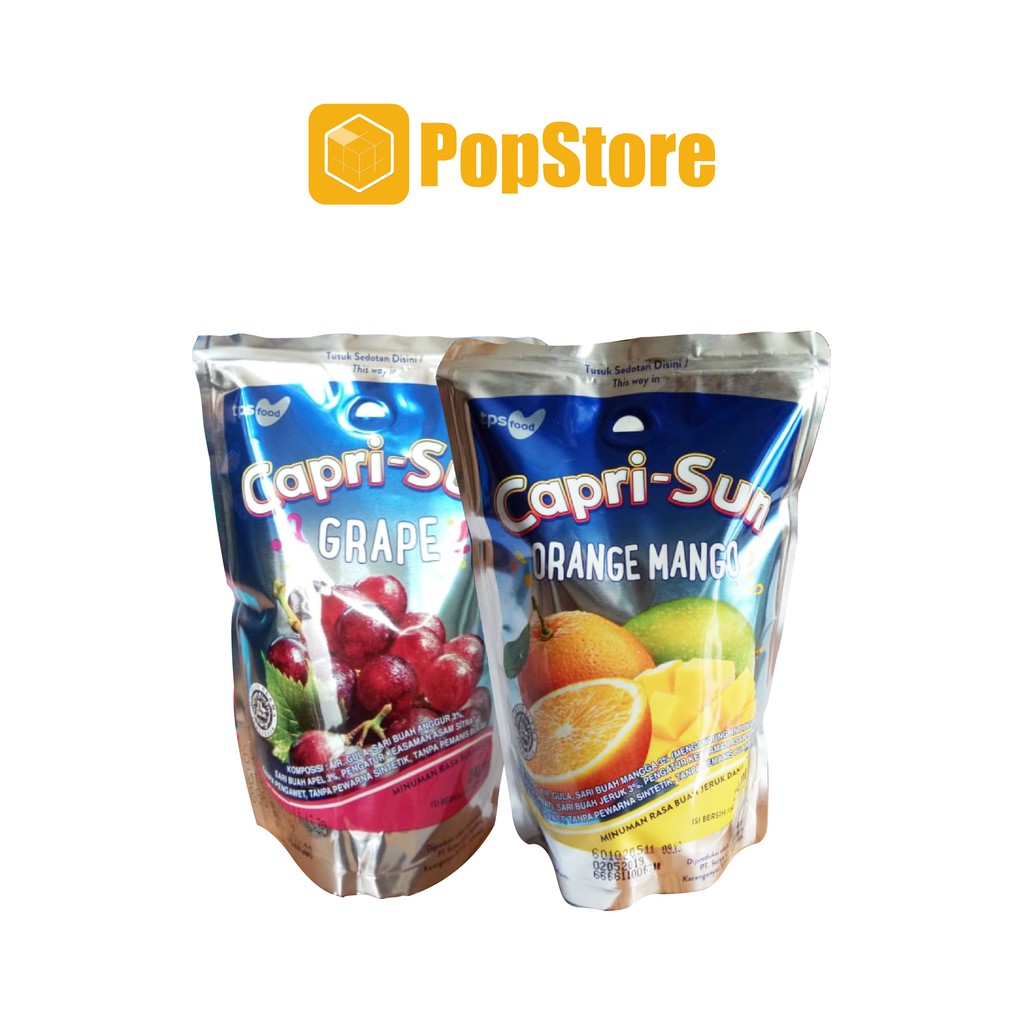 Jual Capri Sun Rasa Grapes/ Rasa Orange Mango - 200 ml | Shopee Indonesia