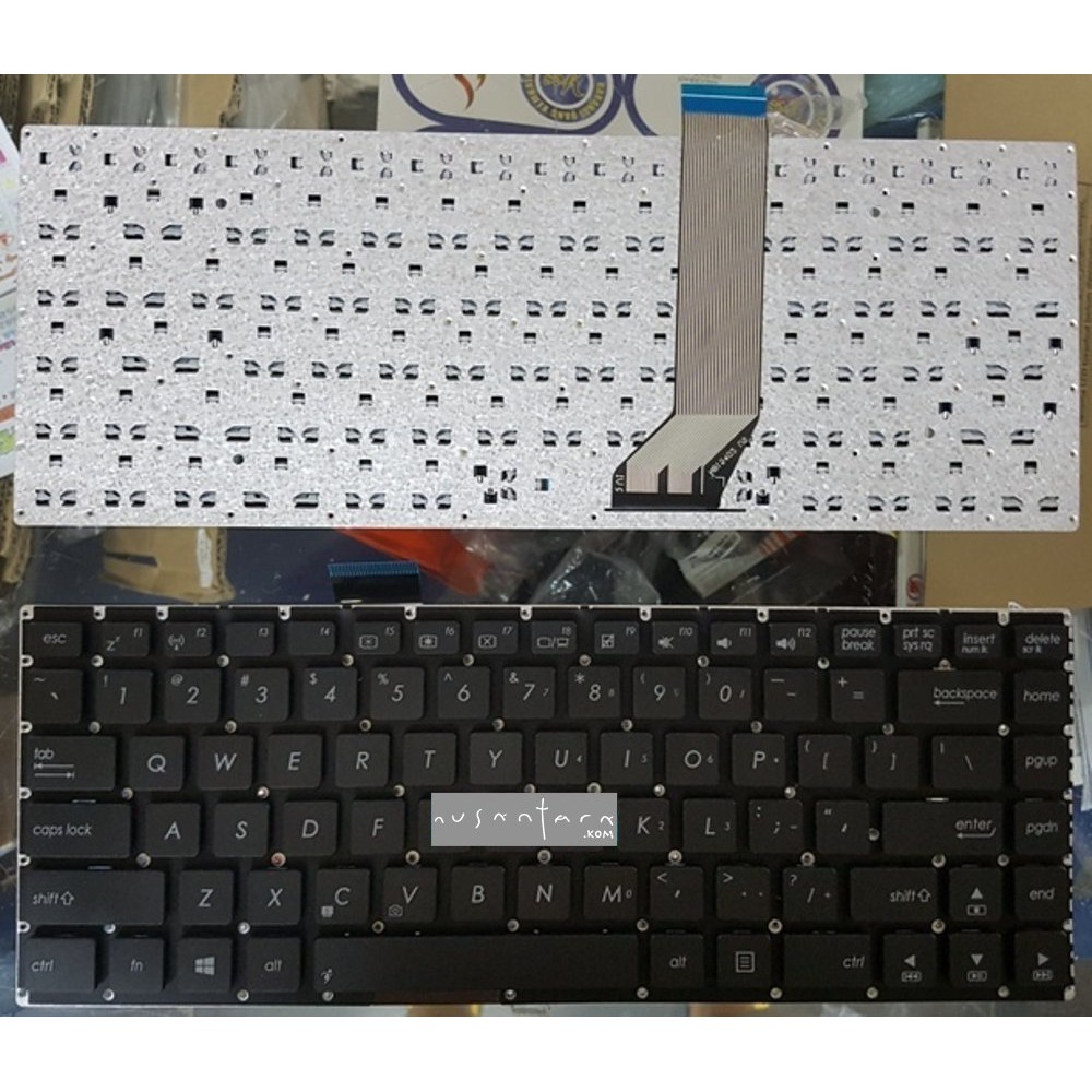 Jual Keyboard laptop Asus S400 Vivobook S400 S400c S400ca S400e hitam ...