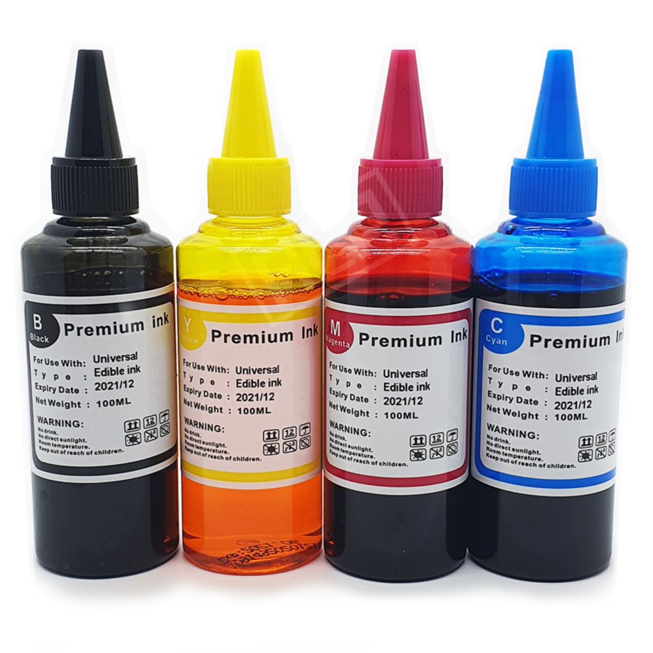 Jual Tinta Edible / Edible Ink / Food Grade Ink / Print Cake - 100 ML ...