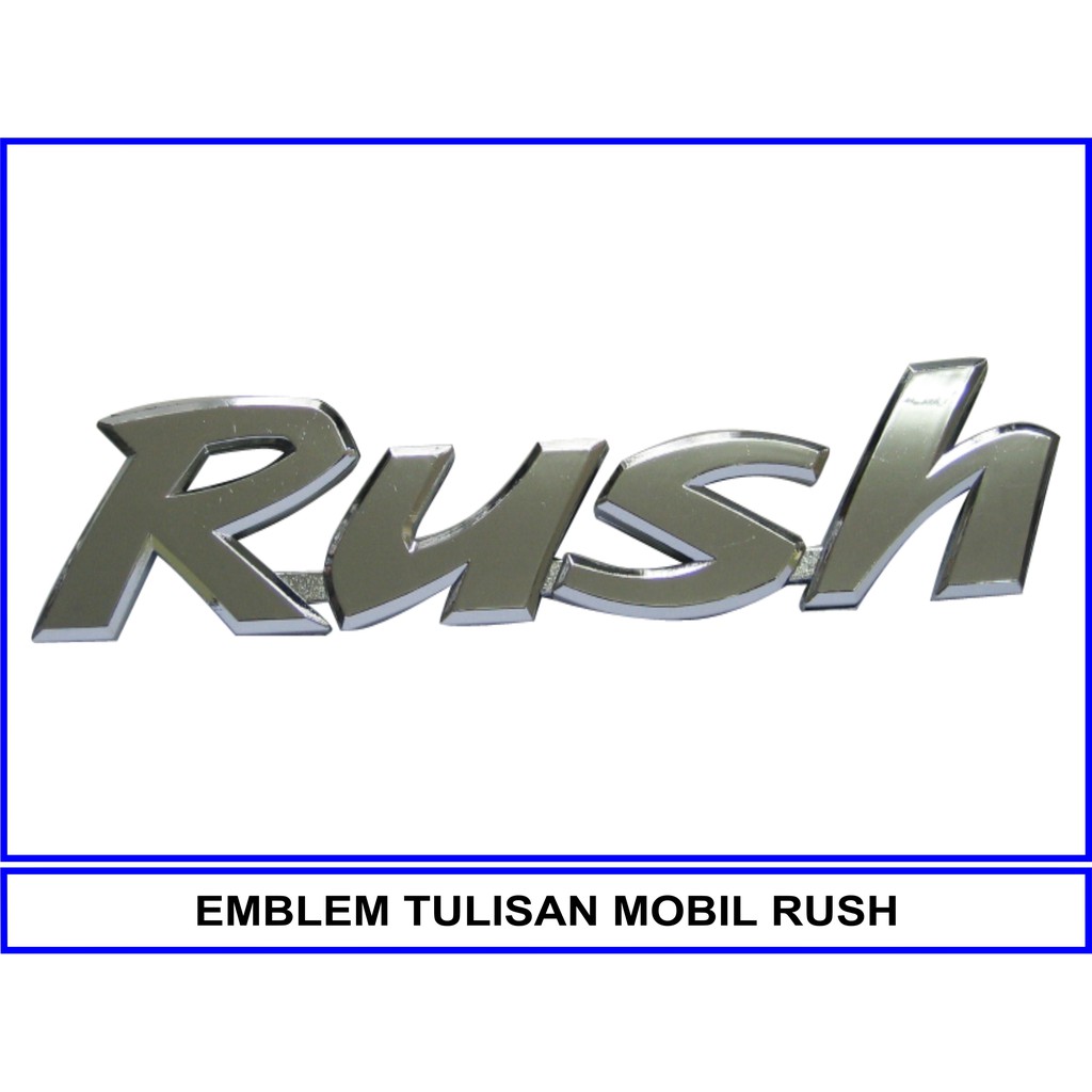Jual EMBLEM TULISAN MOBIL RUSH | Shopee Indonesia