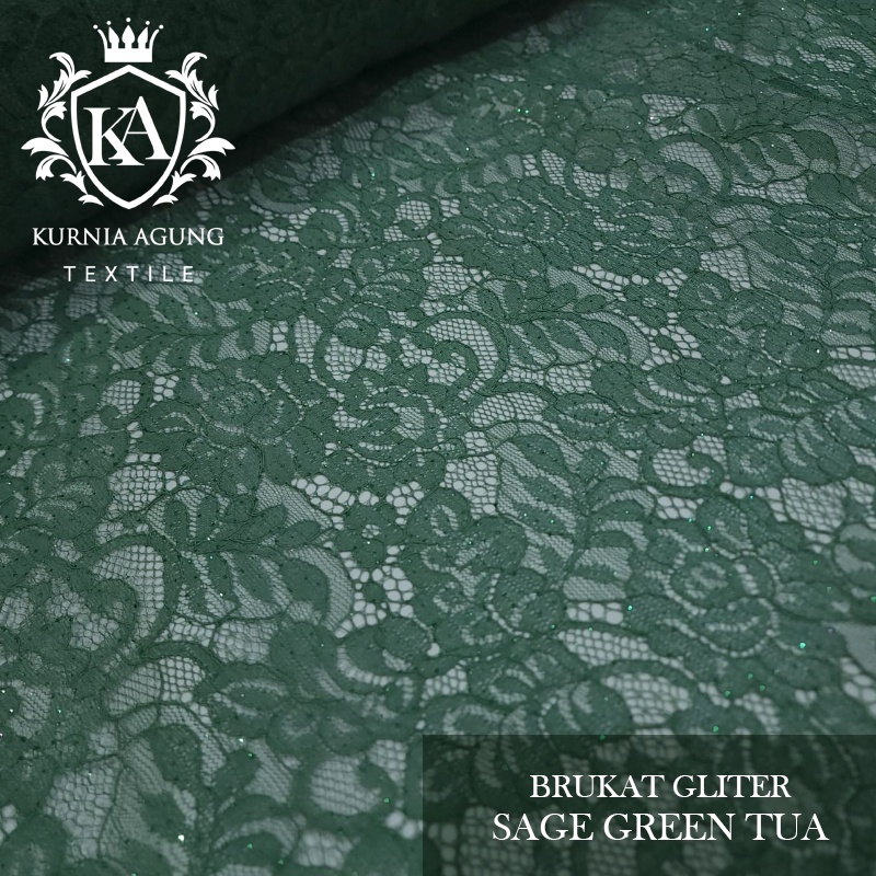 Jual Brukat Meteran Sage Green Premium Mewah Terbaru Kurnia Agung ...