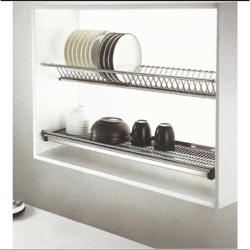 Jual rak piring stainless kitchen set 80cm vitco | Shopee Indonesia