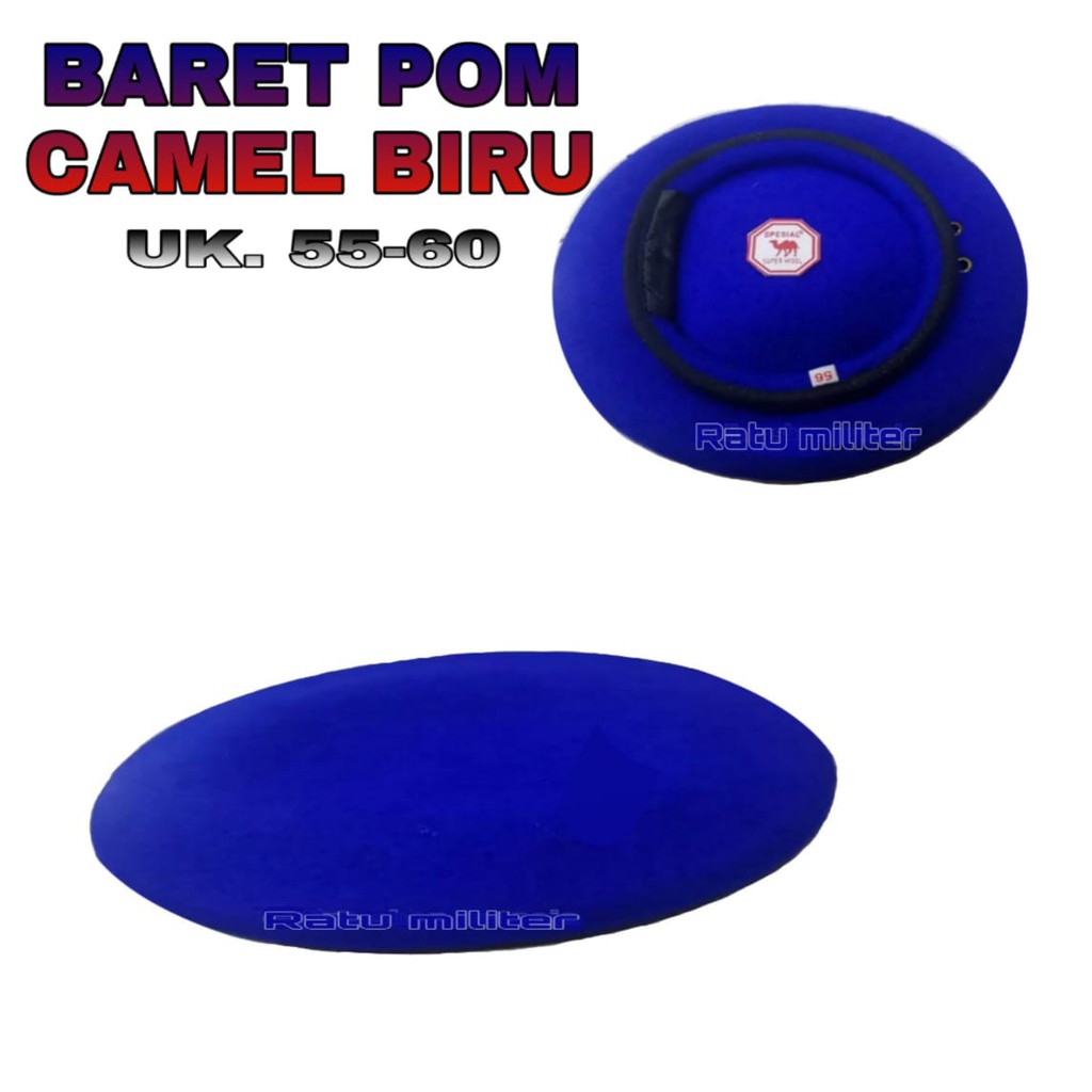 Jual Baret biru pom camel - Ratu militer | Shopee Indonesia