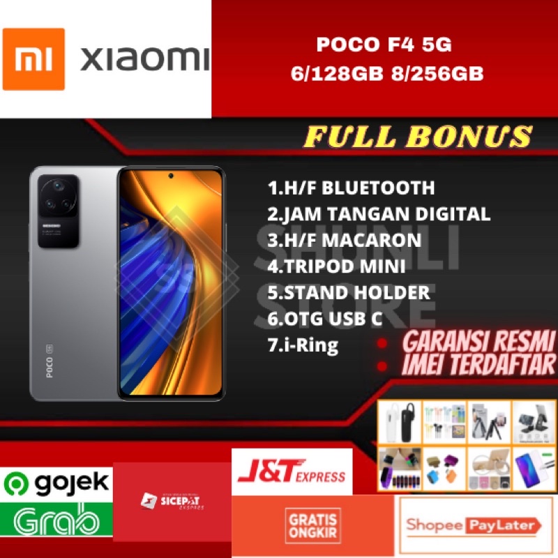 Jual XIAOMI POCO F4 5G RAM 6/128GB 8/256GB NEW 100% ORIGINAL GARANSI RESMI | Shopee Indonesia