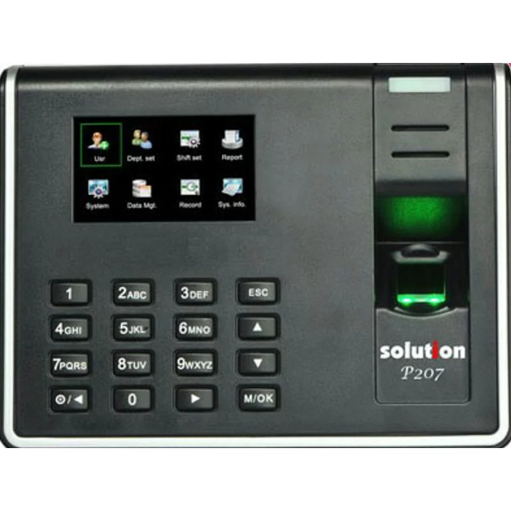 Jual Mesin Absensi Sidik Jari Fingerprint Solution P207 | Shopee Indonesia