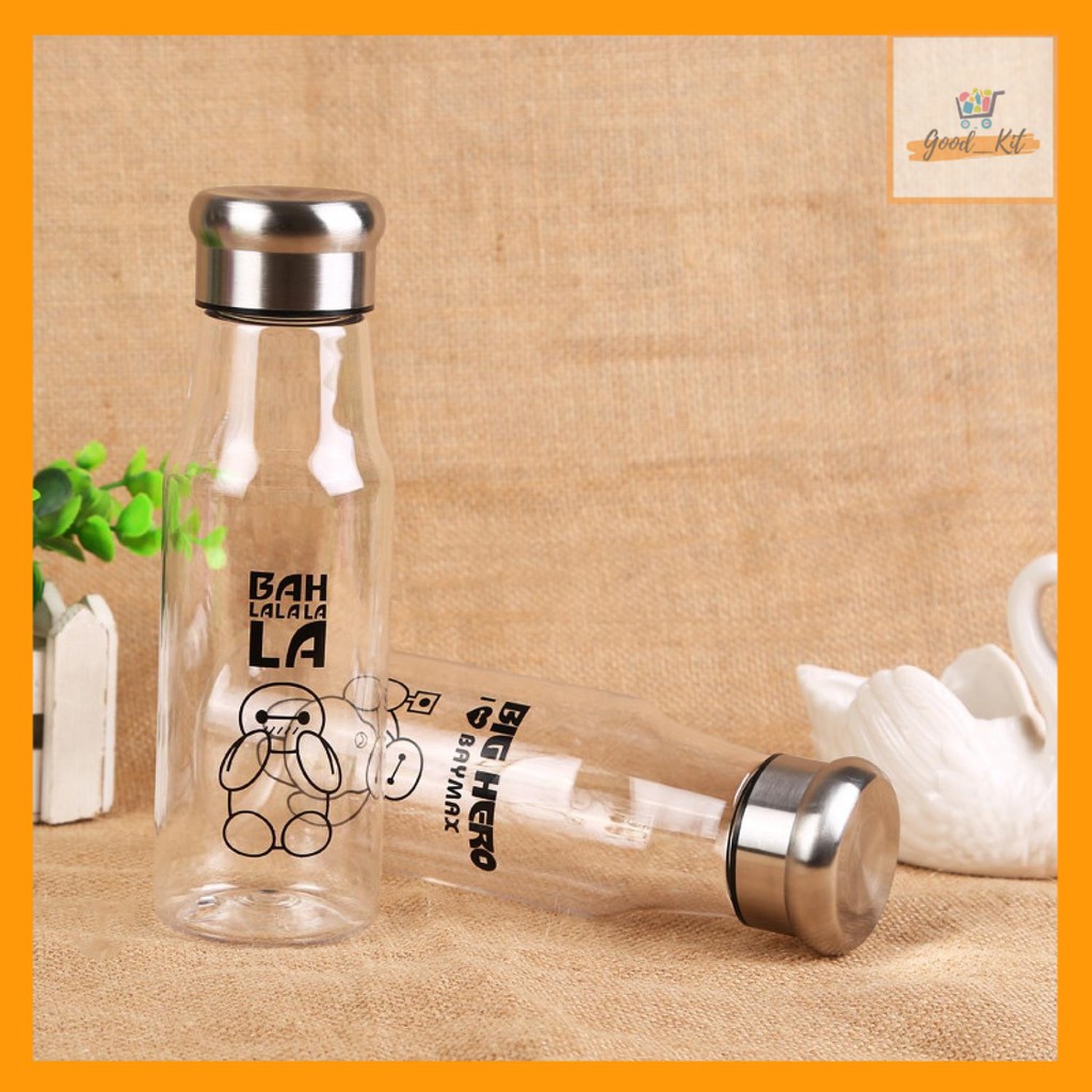 Jual Botol Minum Plastik Transparan ukuran 500ml (Random Printing ...