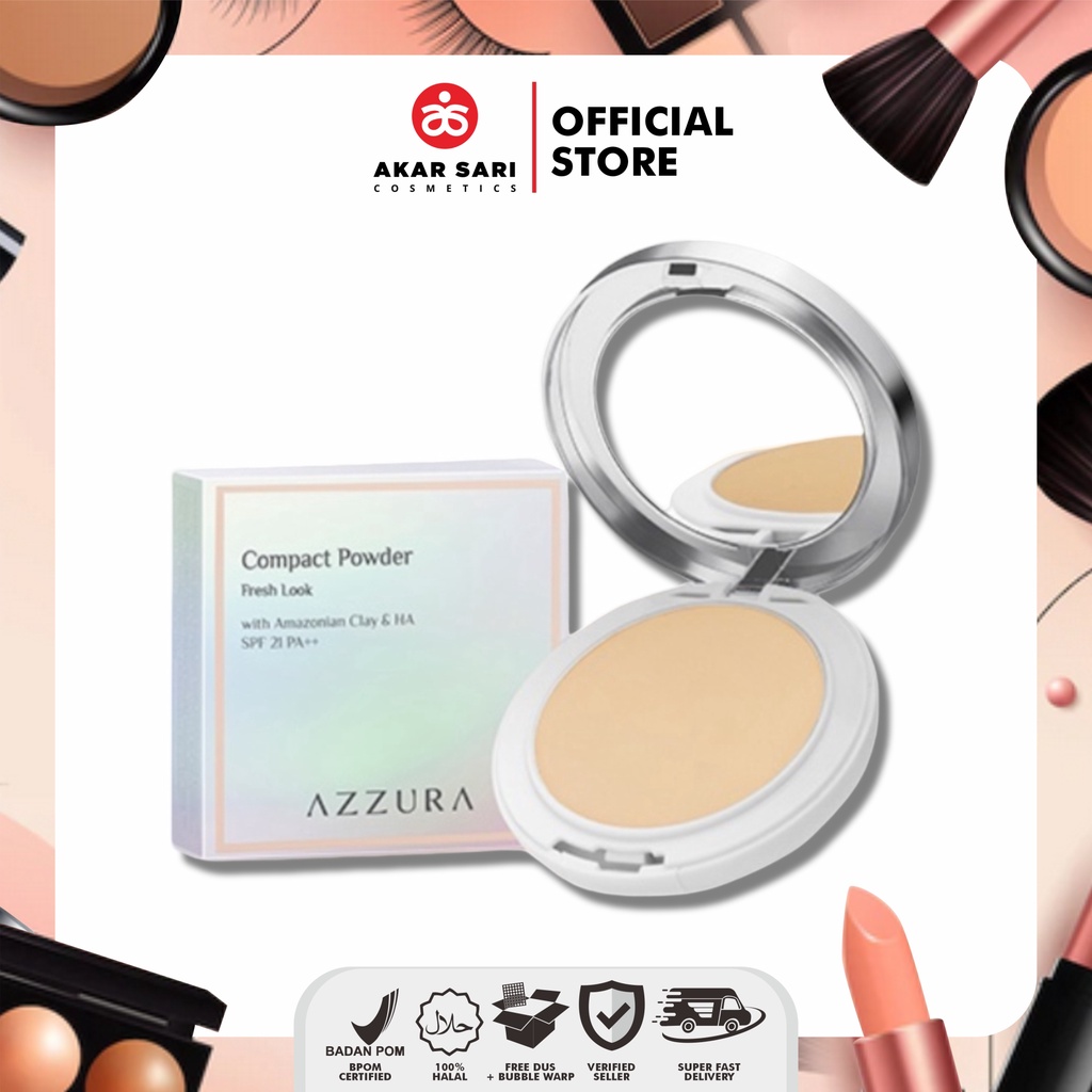 Jual AZZURA COMPACT POWDER - Bedak Padat | Shopee Indonesia