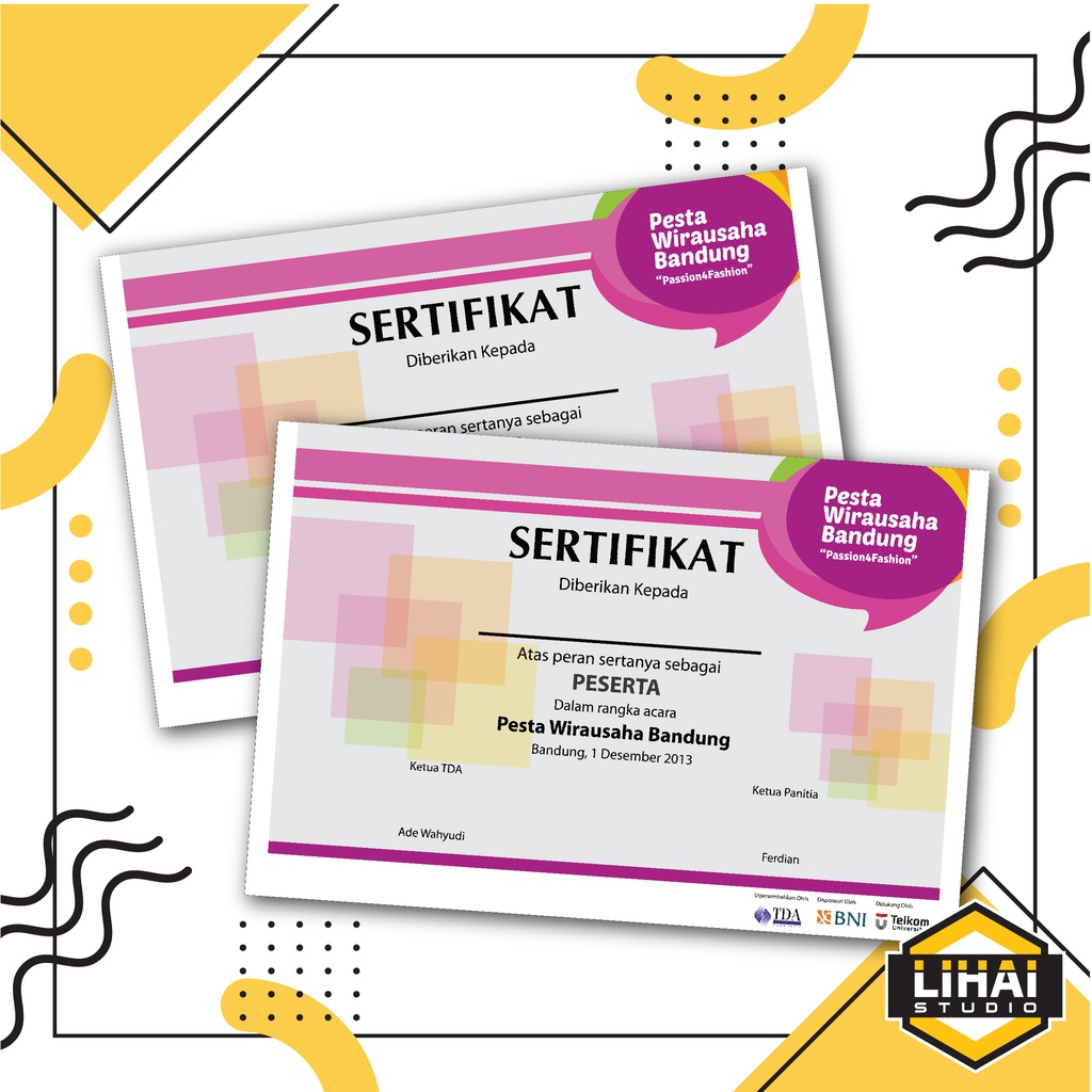 Jual Custom Design Cetak Sertifikat Piagam A4 | Shopee Indonesia