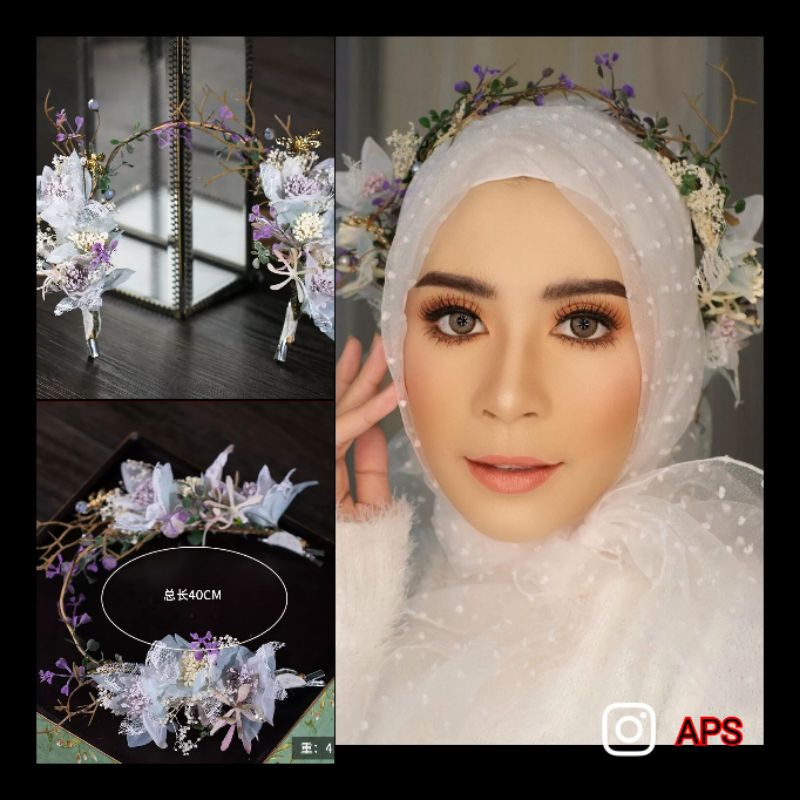 Jual headpiece tiara aksesoris rambut hiasan dahi HPA 023 | Shopee ...