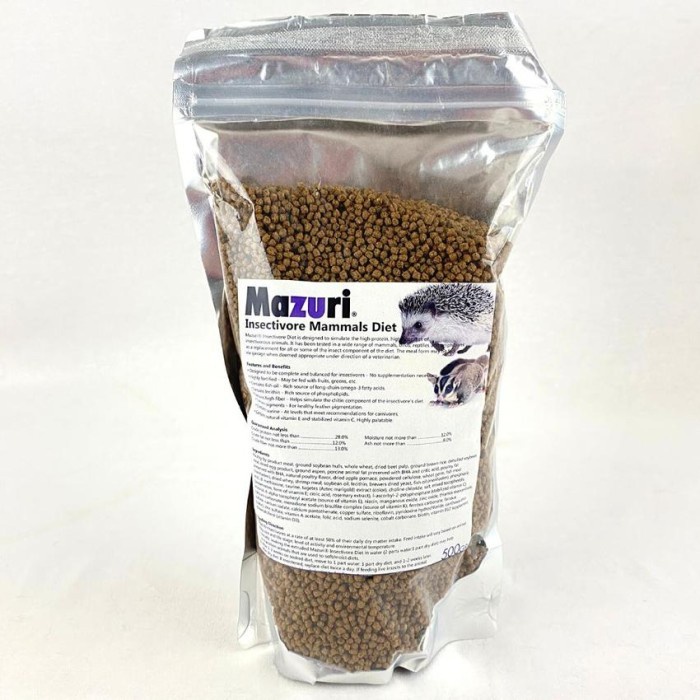 Jual Mazuri Insectivore Mammals Diet - Makanan Sugar Glider Landak Mini ...