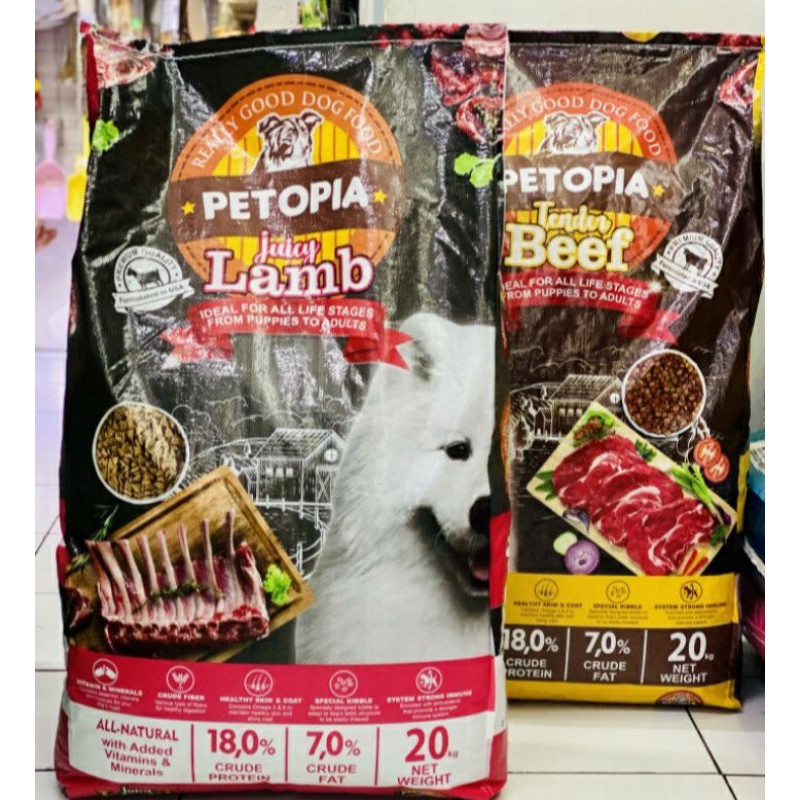 Jual Petopia dog food all life stages 20kg | Shopee Indonesia