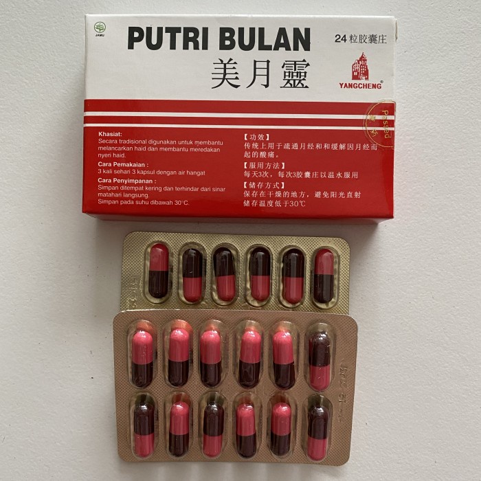 Jual PUTRI BULAN / MEI YEK LING - OBAT LANCAR HAID AMPUH !! | Shopee ...