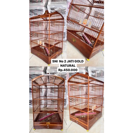 Jual Sangkar Kotak SNI Jati Gold Natural No 2 / Kandang Kotak Jati No 2 ...