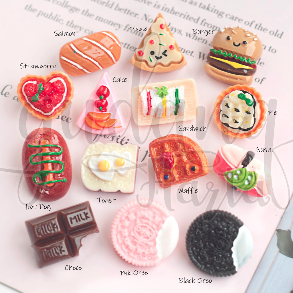 Jual Pin Roti Cake Sushi Coklat Burger Pizza Food Makanan Lucu Unik ...